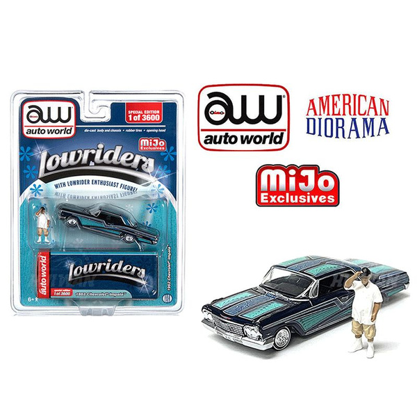 Машинка Auto World 1/64 AW&AD LOWRIDER 1962 Chevrolet Impala Hidden ...