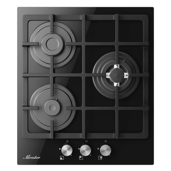 Газовая варочная панель Monsher MGG 45 Noir (Модификация 2024 года ...