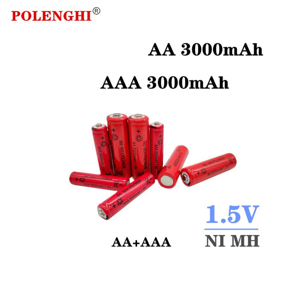 2022 Новый 1.5V AA 3000 mAh + 1.5V AAA 3000mah Заряжаемый щелочной ...