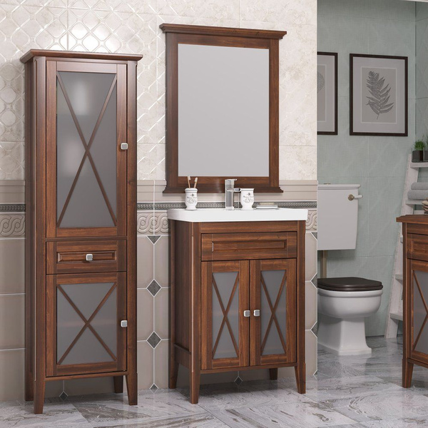 Мебель для ванной комнаты Opadiris Палермо 60 светлый орех - купить с доставкой по выгодным ...