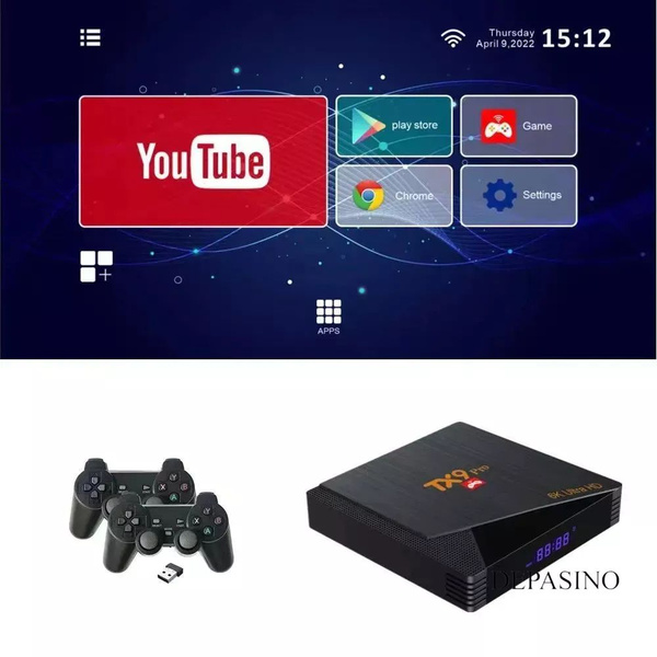 Игровая приставка + медиаплеер, тв приставка, тв бокс 2 в 1, 10000 игр ...