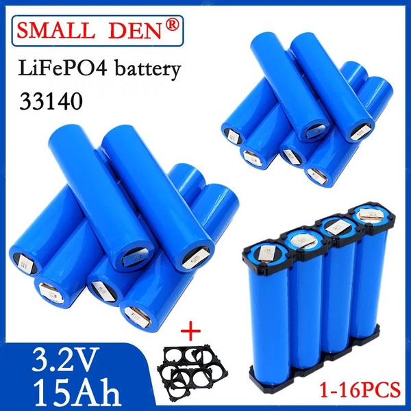 1-16 таблетки 3.2V 15Ah 33140+Кронштейн lifepo4 Литиевые батареи ...