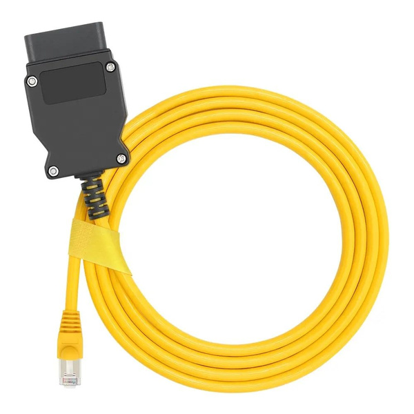 Высококачественный желтый кабель OBD2 Ethernet ENET, совместимый для ...
