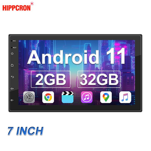 Автомобильное радио 2 Din 7 дюймов 2 + 32G Android 11 Bluetooth GPS Универсальный2 DIN - купить ...