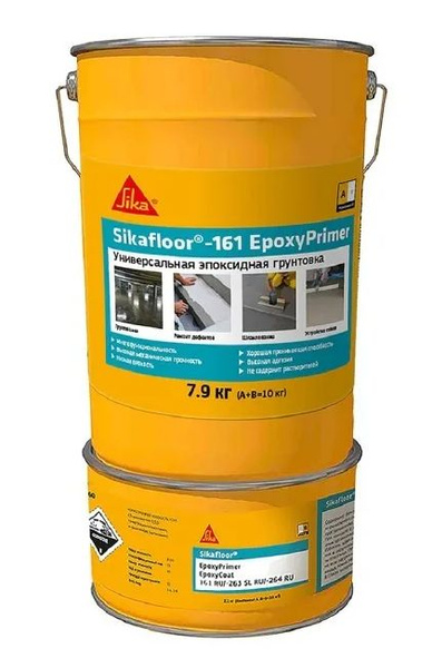 Sikafloor-161 Epoxy Primer, 10 кг /Двухкомпонентный эпоксидный грунт купить на OZON по низкой ...