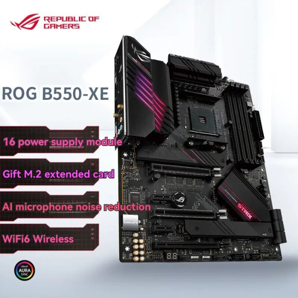 Характеристики ASU Материнская плата ROG STRIX B550-XE GAMING WIFI DDR4 подробное описание ...
