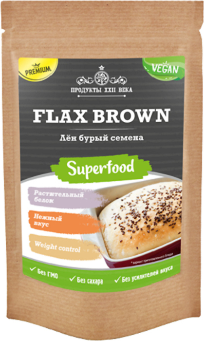 Продукты ХХII века лен бурый семена, 400 г — купить в интернет-магазине ...