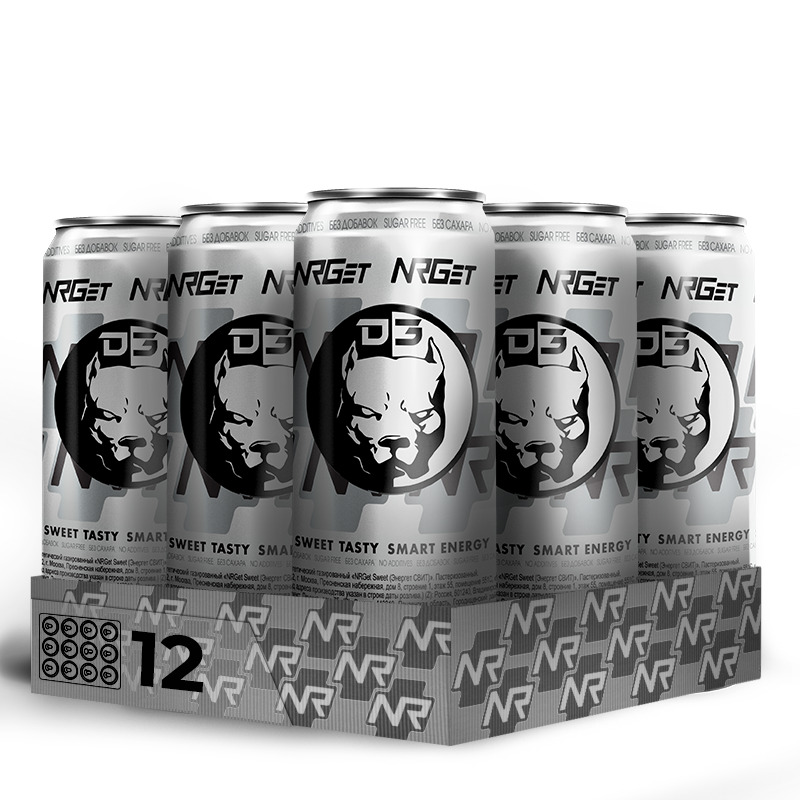 Характеристики Энергетический напиток NRGET D3 White Sweet 12 pack ...