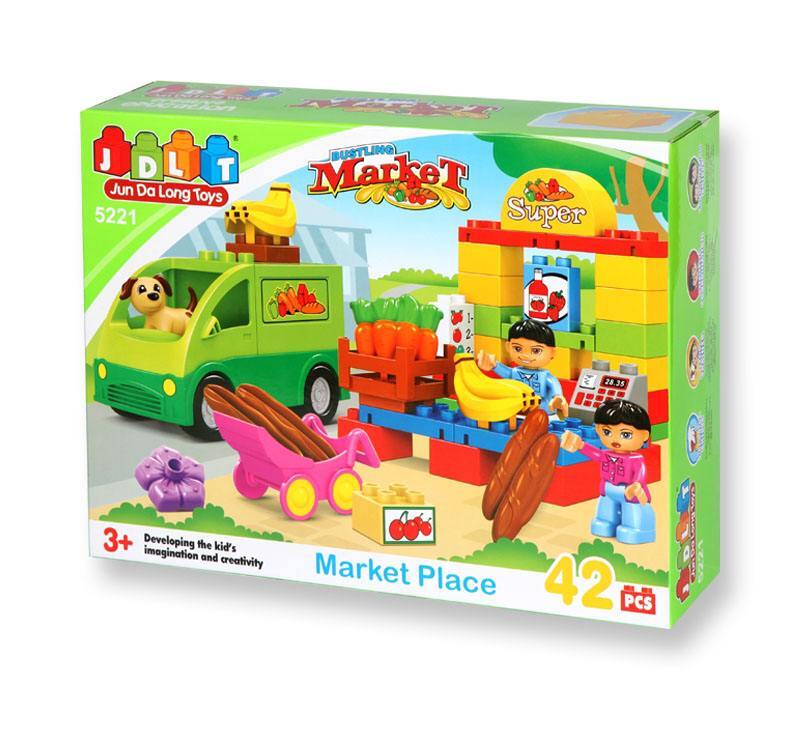 Конструктор JDLT "Рынок: Доставка продуктов", аксессуары, 42 детали (5221) — купить в интернет ...