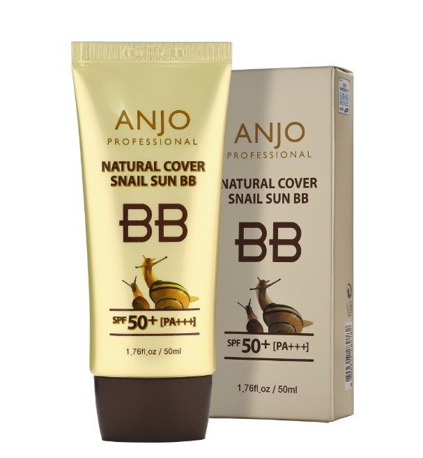 Anjo. BB Крем для лица Natural Cover Snail Sun BB 50+. 50ml — купить в интернет-магазине OZON с ...