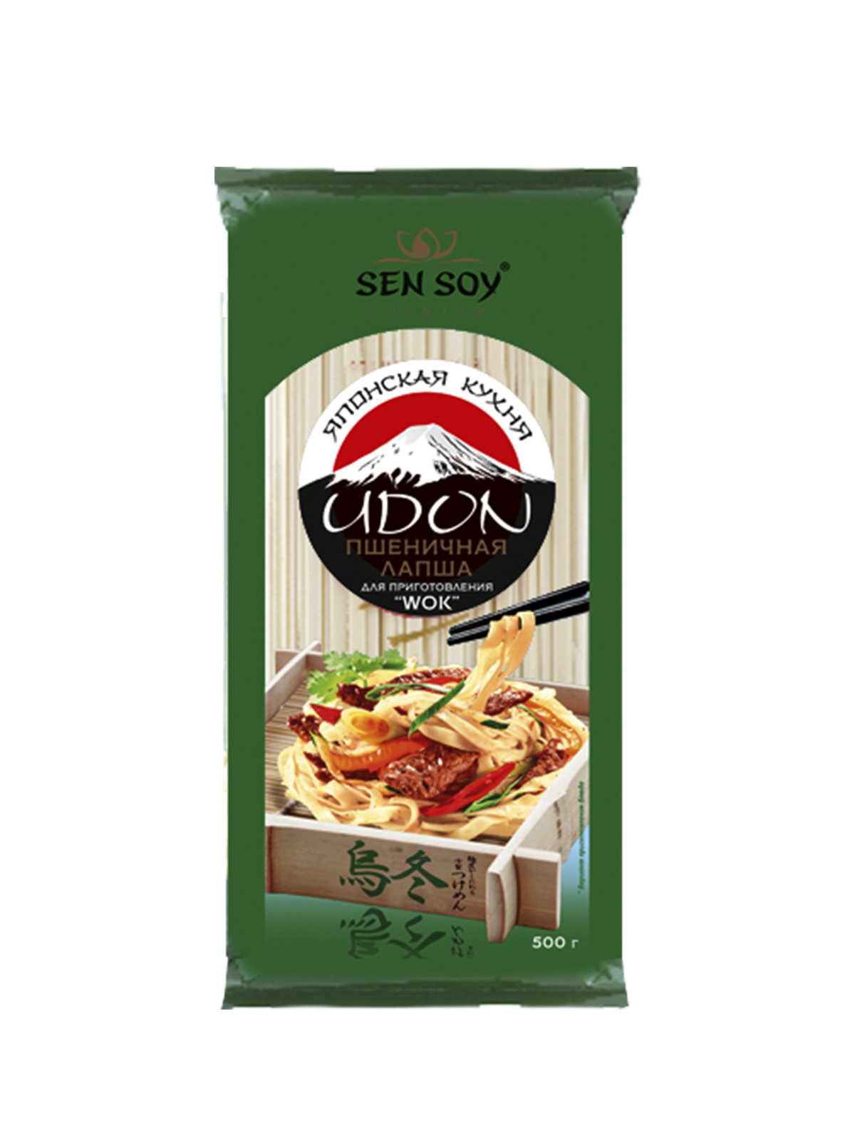 УДОН Лапша пшеничная UDON большой пакет 500 грамм Sen Soy Premium ...