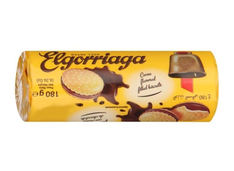 Печенье Elgorriaga Chocolate Cream с шоколадным кремом, Испания, 180 г ...