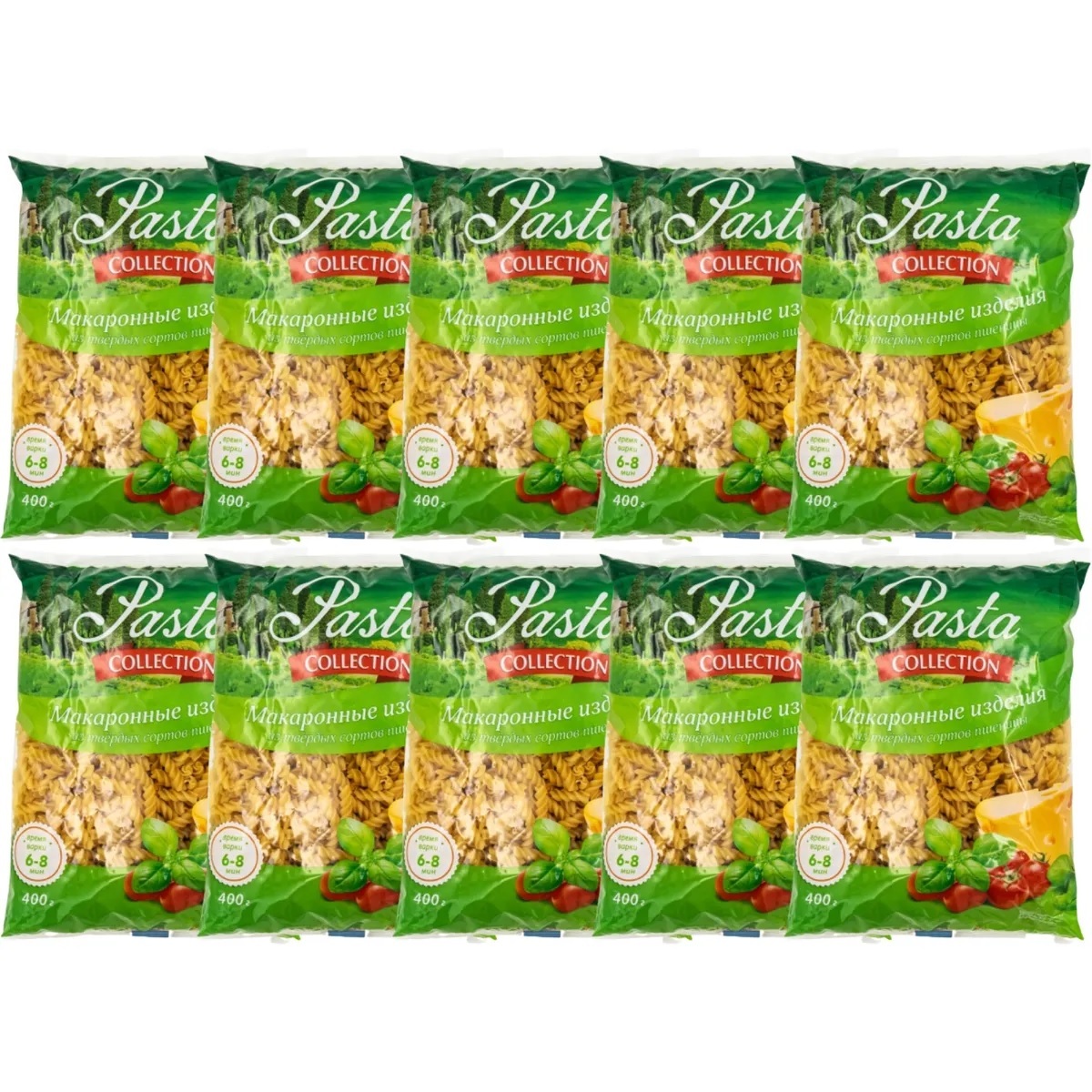 Макароны-спирали, Pasta collection, 400 г, 10шт — купить в интернет ...