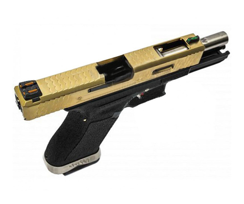 Отзывы на Страйкбольный пистолет WE Glock-17 G-Force Titanium Gold ...