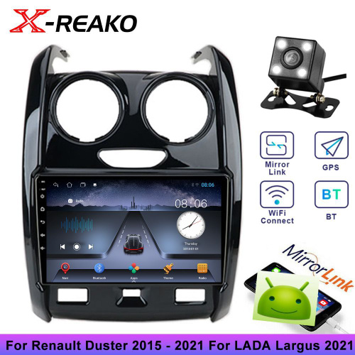 Отзывы на X-REAKO Автомагнитола, диагональ: 9", 2 DIN, 2ГБ/32ГБ от покупателей OZON