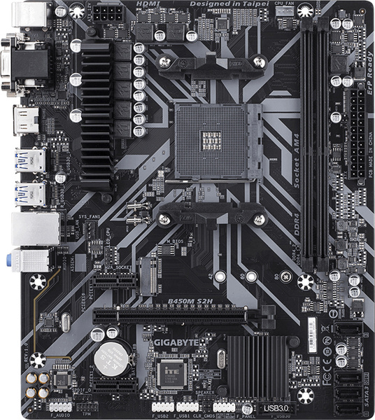 Материнская плата Gigabyte B450M S2H купить по низкой цене с доставкой ...