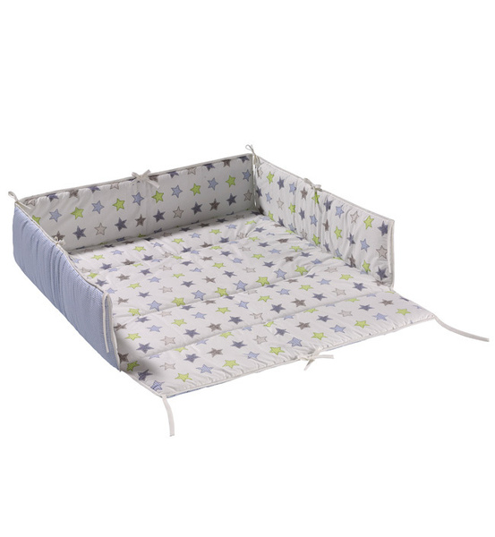 Мягкий бампер для манежа Geuther Lucilee Plus цвет 132 (бело-голубой со звездами) - купить с ...
