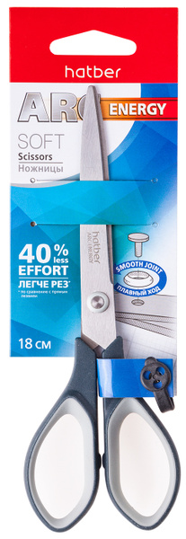 Ножницы Hatber 18 см START SOFT Лёгкий Рез - купить с доставкой по выгодным ценам в интернет ...