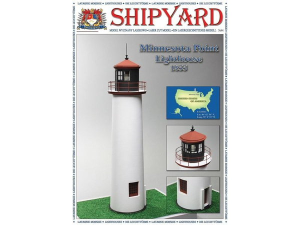 Сборная картонная модель Shipyard маяк Minnesota Point Lighthouse ( 82 ...