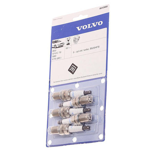 Свеча зажигания VOLVO S60,S80,XC70 комплект (5шт.) OE - Volvo арт ...