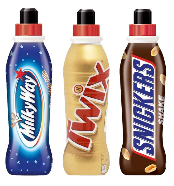 Молочный коктейль Snickers Drink + Twix Drink + Milky Way Drink (3 шт ...
