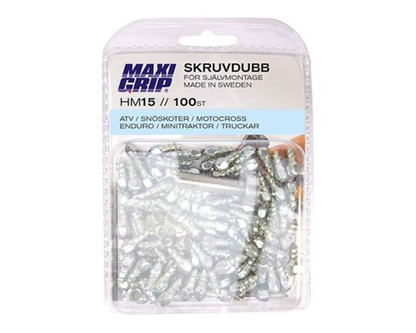 Шипы противоскольжения MaxiGrip HM15, вкручиваемые, упаковка 100 шт. в ...