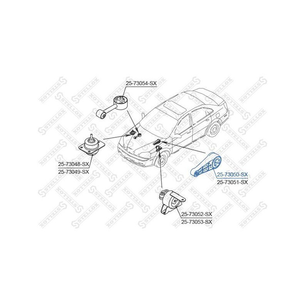Опора двигателя - Stellox арт. 2573050SX - купить по выгодной цене в ...
