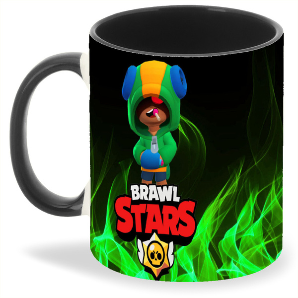 Кружка CoolPodarok "Brawl Stars Leon Браво старс леон чупик Браво старс ...