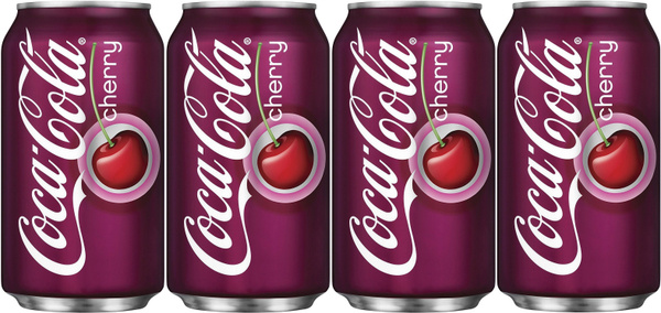 Газированный напиток Coca-Cola Cherry / Кока-Кола Вишня 4 шт. 355 мл ...