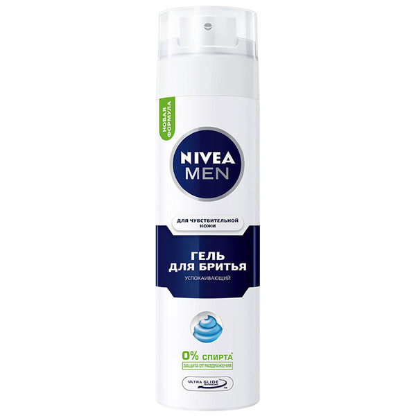 Nivea Гель для бритья для чувствительной кожи, успокаивающий мужской ...