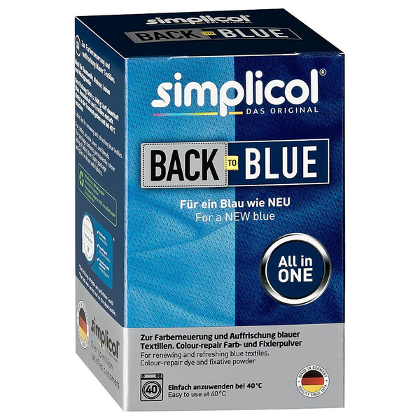 SIMPLICOL BACK TO BLACK Краска для восстановления цвета синей одежды ...