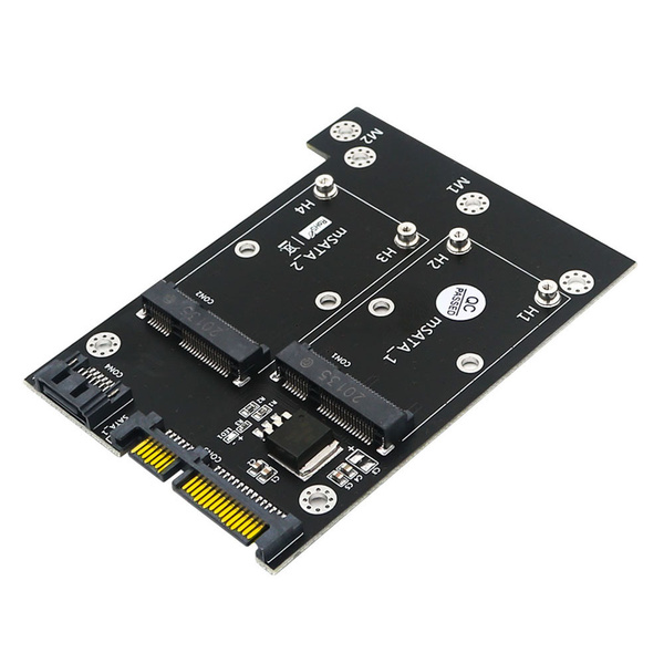 Обновленная версия Dual MSATA SSD To SATA3.0 6Gbps Converter Adapter ...