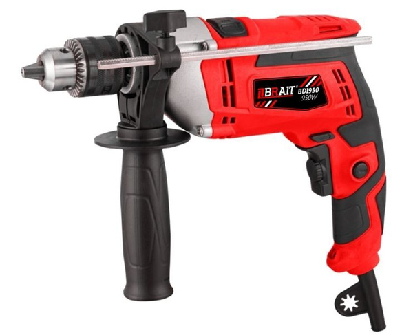 Дрель ударная электрическая BRAIT BDI950 950 Вт 1000 об/мин - купить в интернет-магазине OZON с ...
