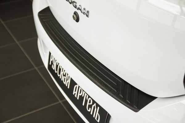 Накладка на задний бампер для Рено Логан 2 2013-2018, Renault Logan 2 ...