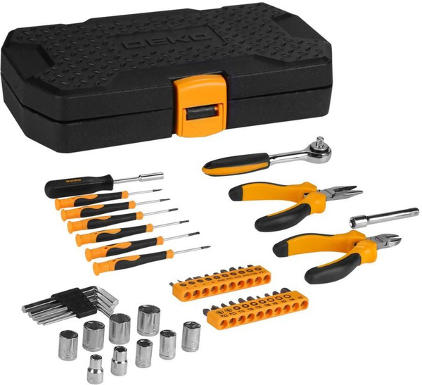 Набор инструментов Deko TZ45 45 предметов (жесткий кейс) - купить по ...