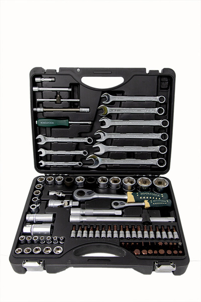 Набор инструментов 1/2 & 1/4DR 6-гранный ROCKFORCE PREMIUM 82+6 предметов купить на OZON по ...