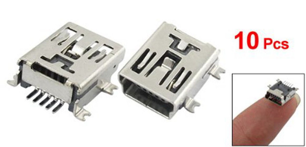 10 x Mini USB 5-контактный разъем адаптера под пайку - купить с ...