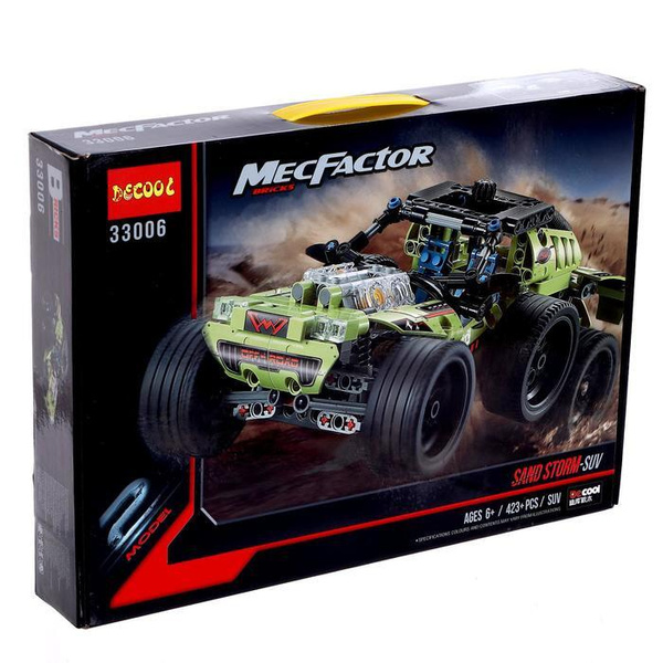 Конструктор Decool Техника, "Двухосный джип", 423 детали (5208265) - купить с доставкой по ...