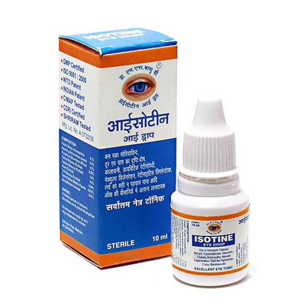 Капли для глаз Айсотин Джагат Фарма (Isotine eye drops Jagat Pharma ...