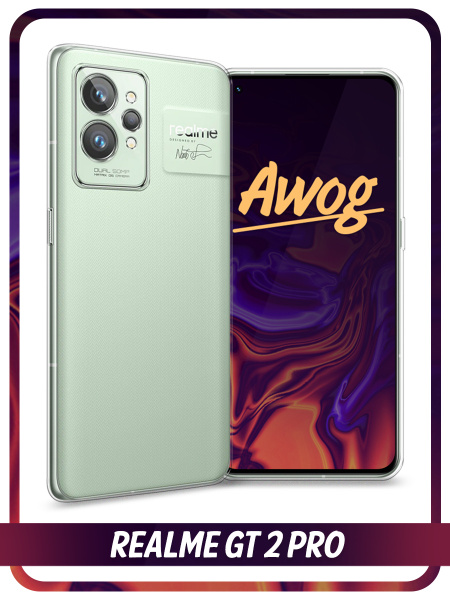 Силиконовый чехол на Realme GT 2 Pro / Реалми GT 2 Pro, прозрачный ...