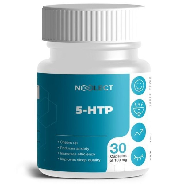 5-htp NOOLECT 30 капсул по 100мг 5-гидрокситриптофан натуральное ...