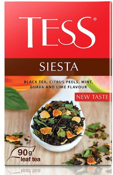 Чай черный листовой 90 г Tess Siesta цедра-мята-гуава-лайм, 1 шт ...
