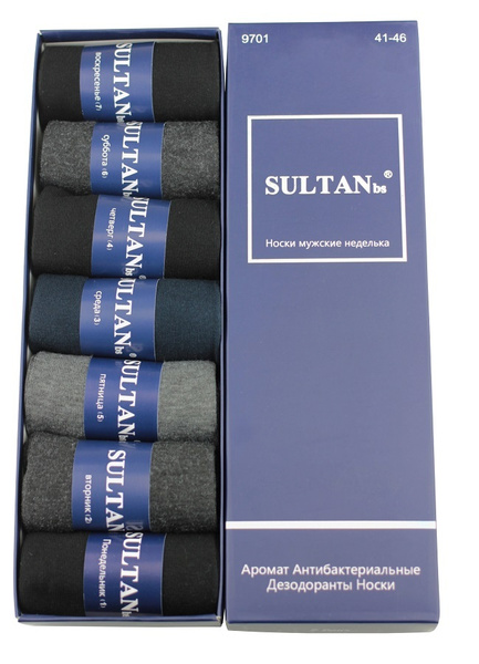 Комплект носков Syltan, 7 пар - купить с доставкой по выгодным ценам в ...