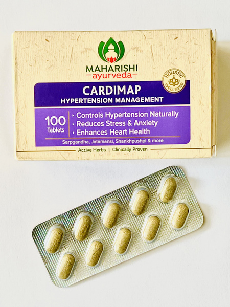 Maharishi Ayurveda Cardimap/Кардимап для снижения давления,100 таб ...