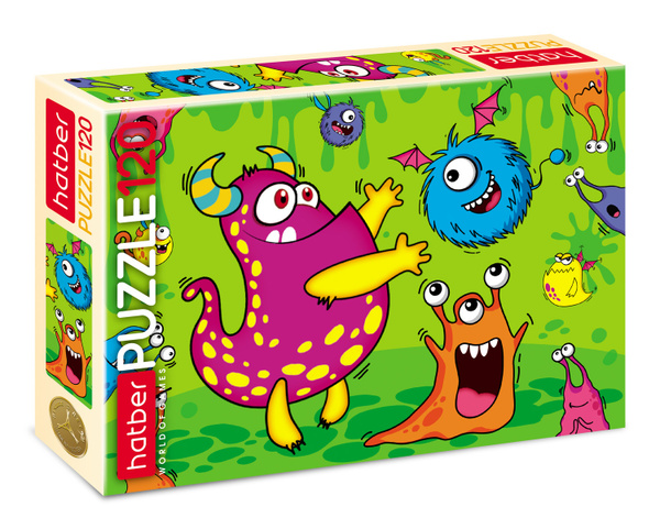 Пазл Hatber 120 элементов А5ф 230Х165мм -Монстрики- купить на OZON по низкой цене (613782370)