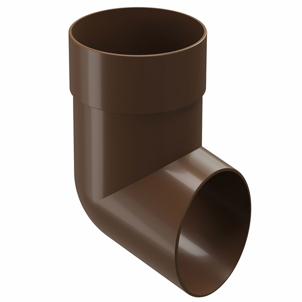 Колено стока пластиковый слив трубы Docke Standard d80 мм коричневый RAL 8017 - купить с ...