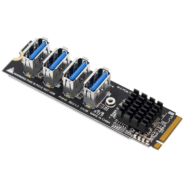 USB 3.0 PCI-E Riser Card M.2 для PCIe Extender Roser для Mac OS Linux ...