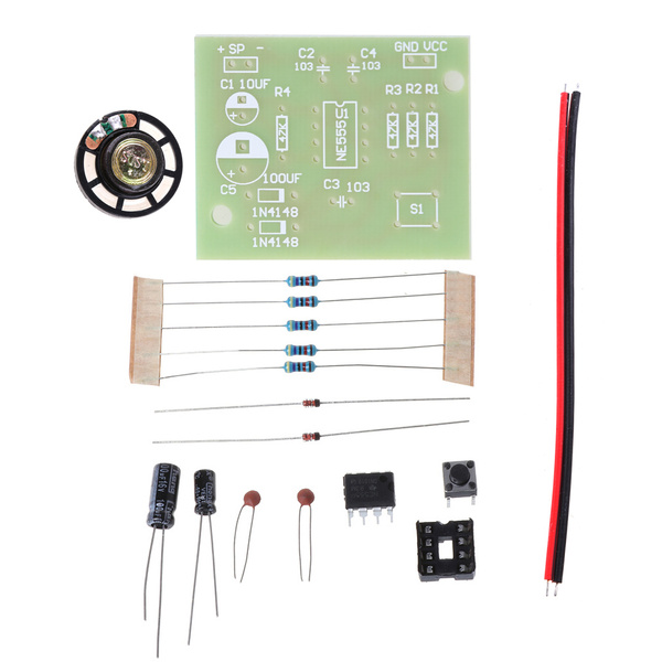 Комплект для сборки,NE555 зуммер DIY звуковой генератор Buzz kit купить ...