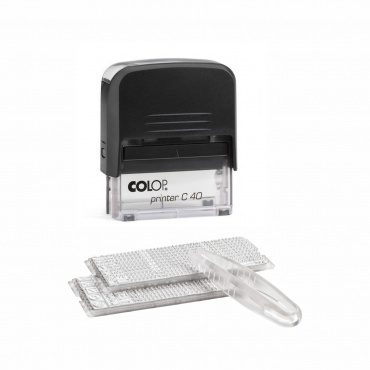 Самонаборный штамп Colop Printer C40 Set-F,пластик,корп. черн ...