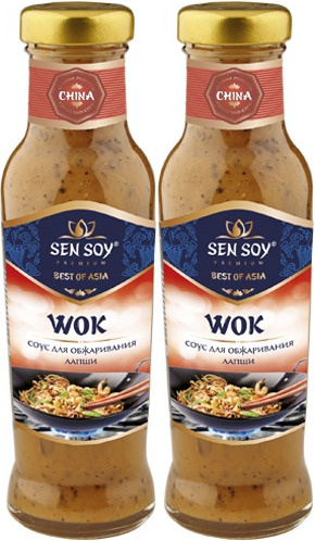 Соус Sen Soy Wok столовый для обжаривания лапши неострый 310 г в упаковке, комплект: 2 упаковки ...